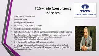 Comparative Analysis of Financial Statement Of IT industries | PPT