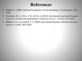 Presentation on Electrical Properties of Cell Membrane | PPTX