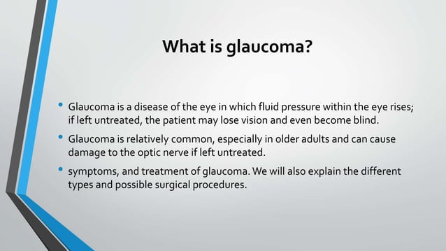Glaucoma | PPT