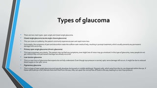 Glaucoma | PPTX