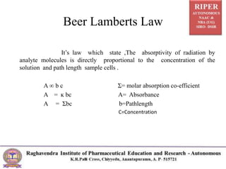 BEERS LAW DEVIATIONS | PPTX