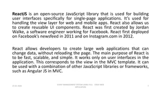 Event Management System using Full Stack Web Application Review-1 | PPTX