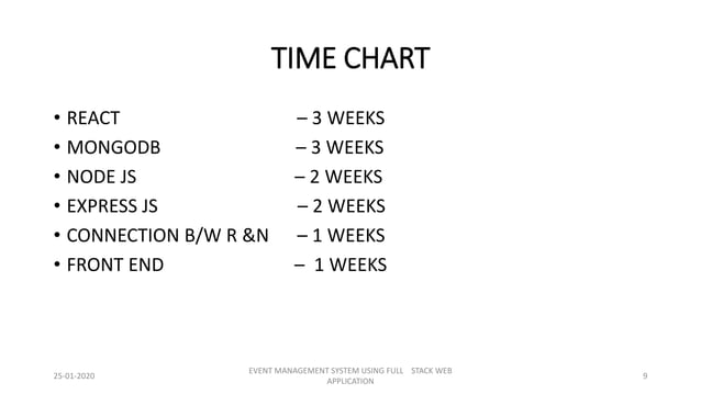 Event Management System using Full Stack Web Application Review-1 | PPTX | Web Development ...