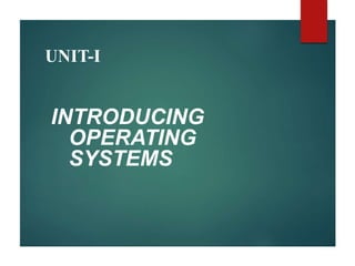 Operating system-1 | PPT