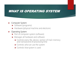 Operating system-1 | PPT