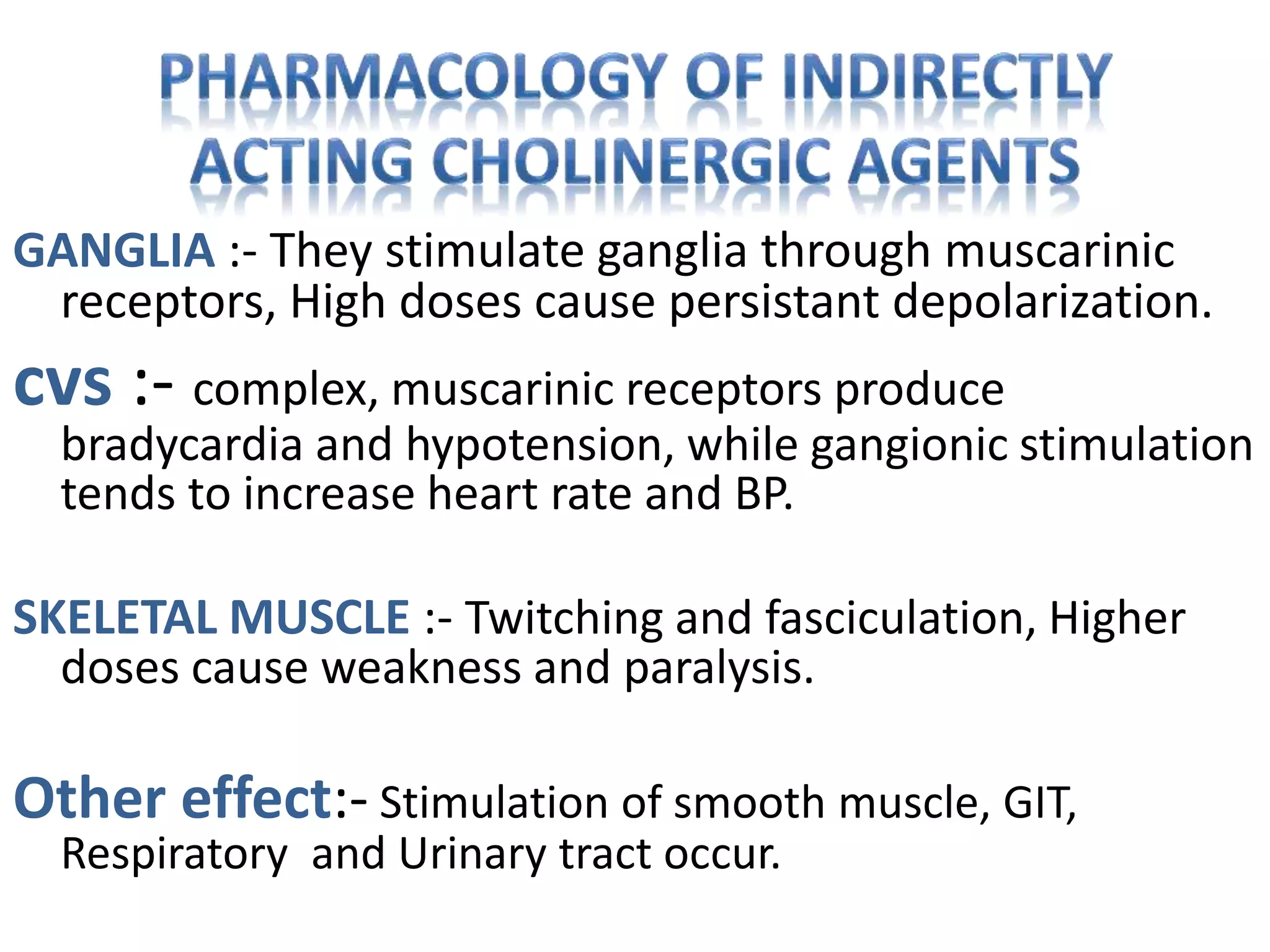 Cholinergic System - Pharmacology | PPT | Brain and Nervous System ...