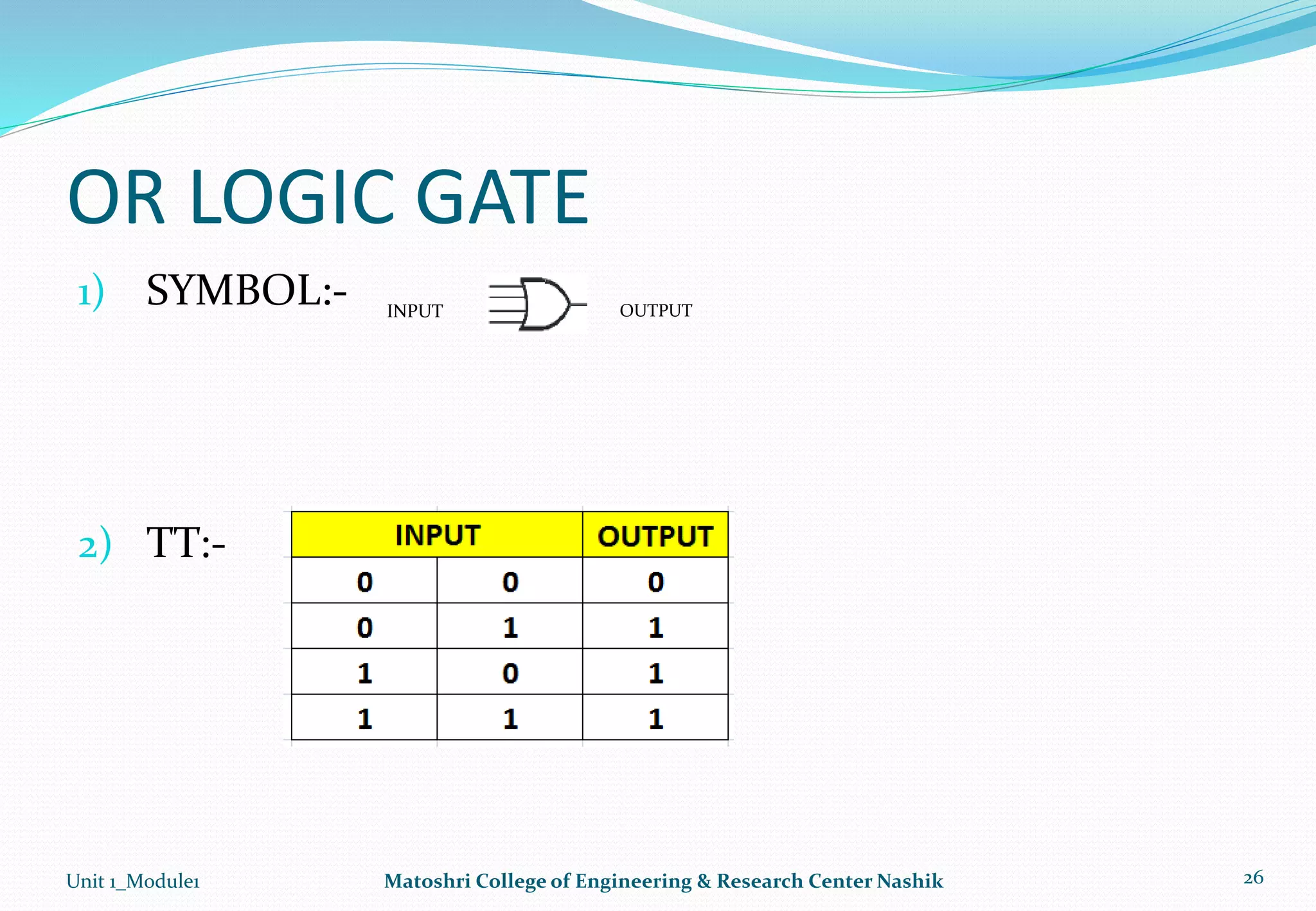 module1:Introduction to digital electronics | PPTX