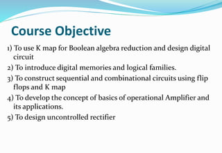 module1:Introduction to digital electronics | PPTX