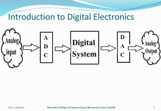 module1:Introduction to digital electronics | PPTX