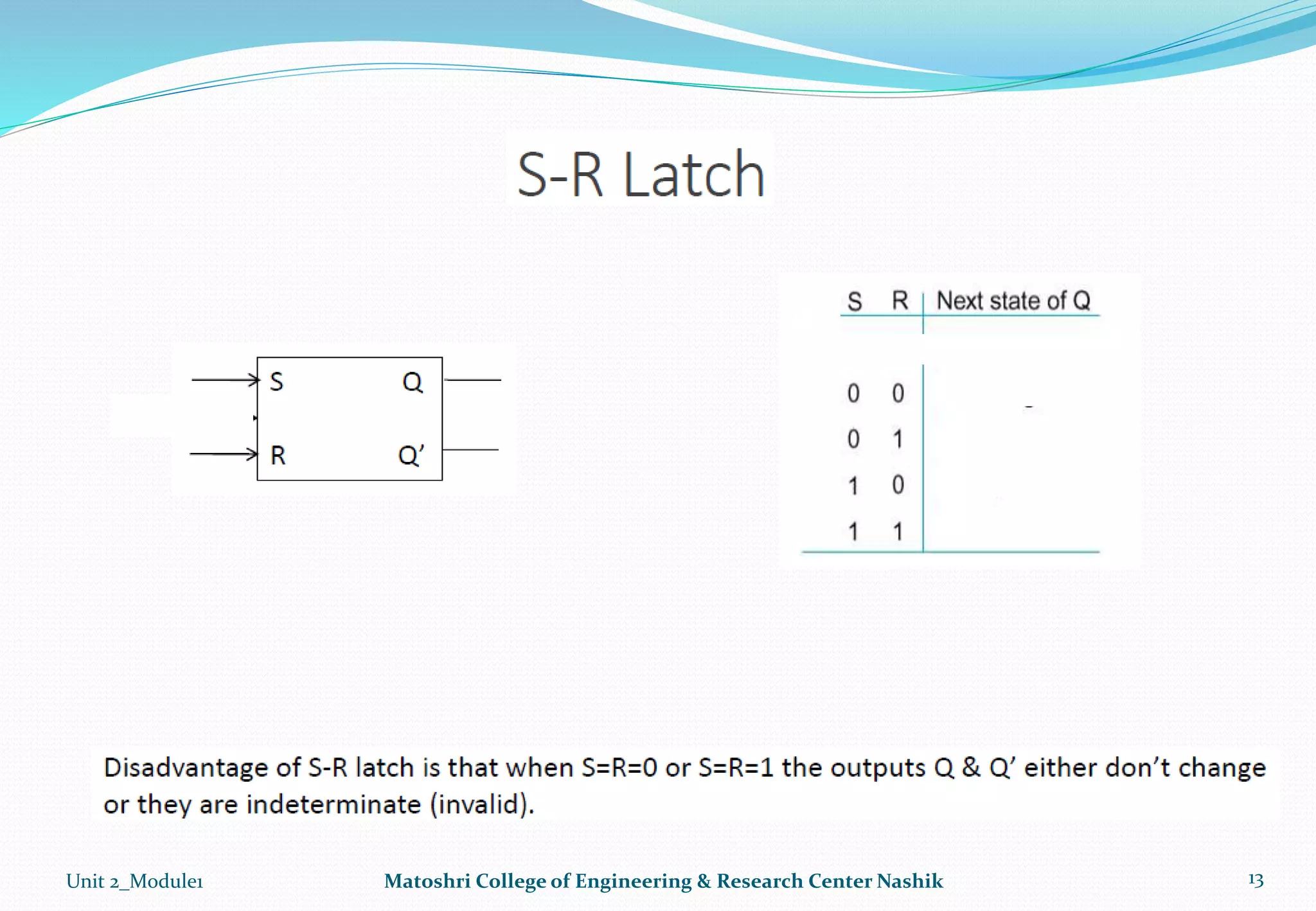 Module1:Introduction to sequential circuit | PPTX | Programming Languages | Computing
