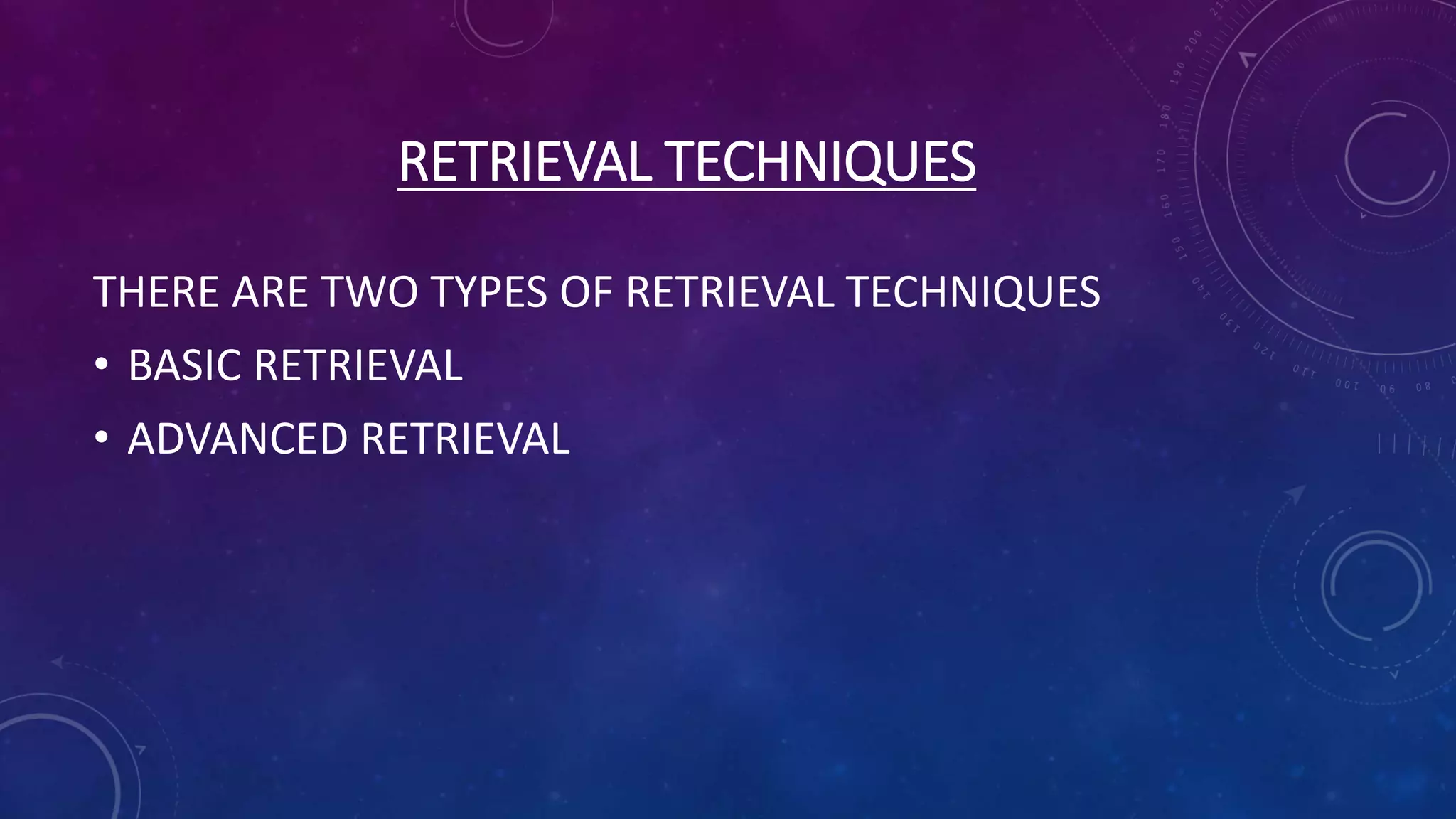 INFORMATION STORAGE AND RETRIEVAL | PPTX