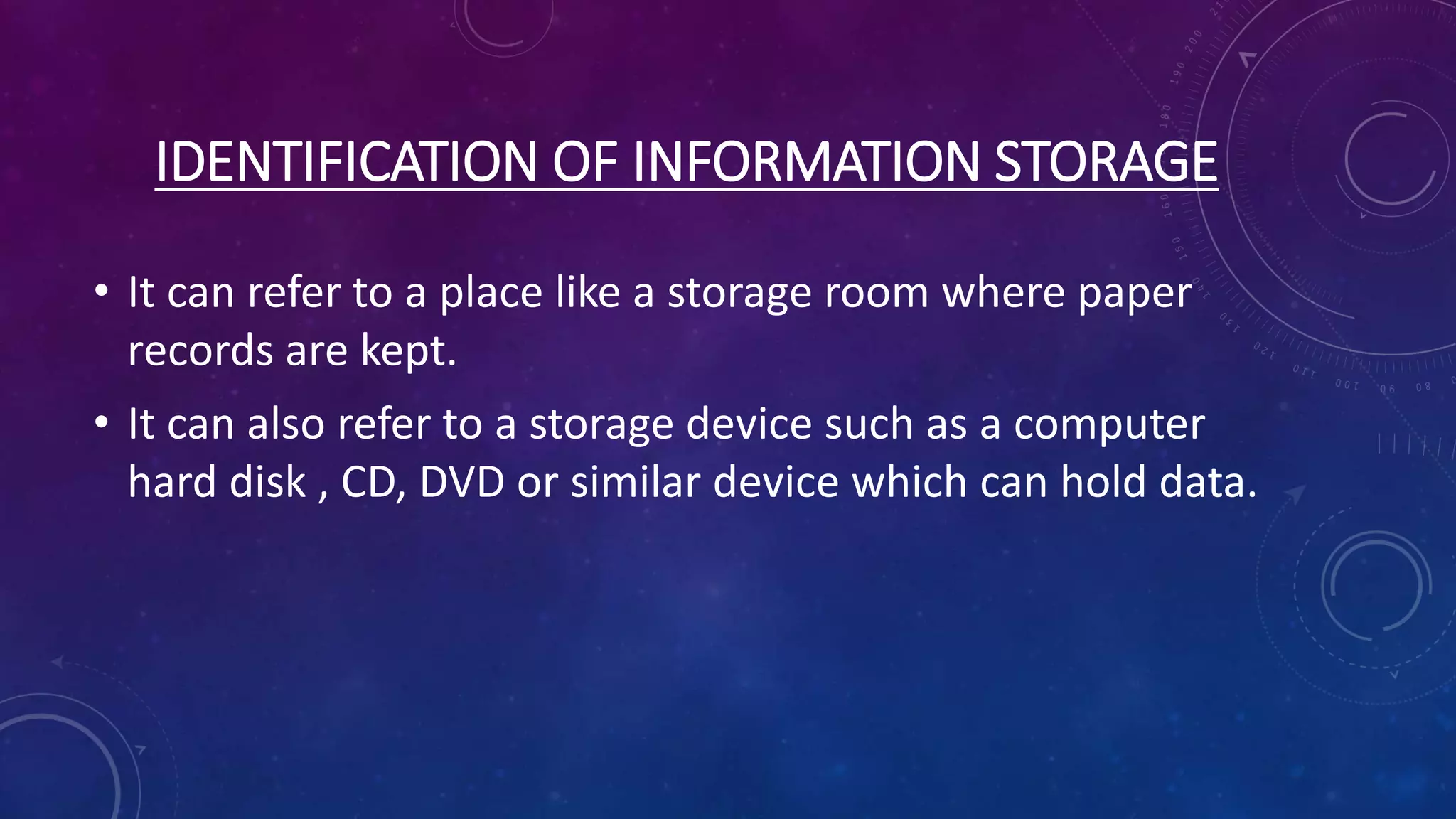INFORMATION STORAGE AND RETRIEVAL | PPTX