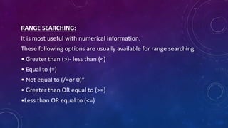INFORMATION STORAGE AND RETRIEVAL | PPTX