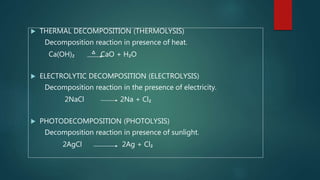 CHEMICAL REACTIONS AND EQUATIONS | PPT