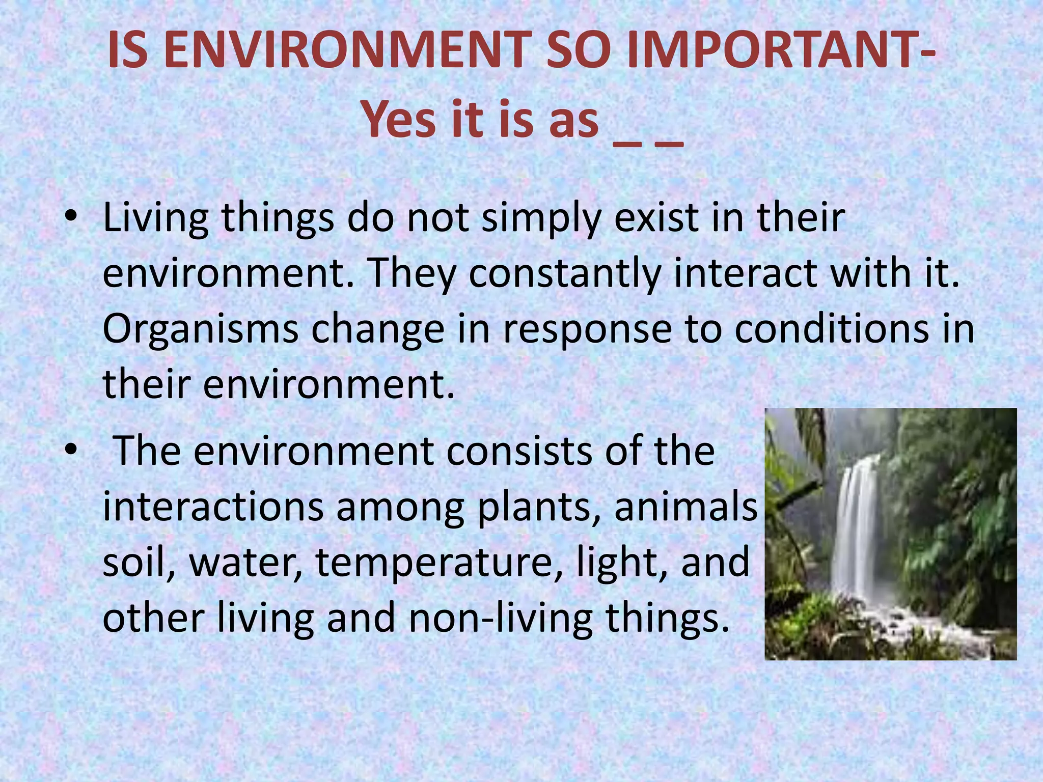 SAVE ENVIRONMENT | PPTX | Environment | Science