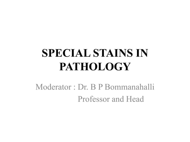 special stain | PPTX