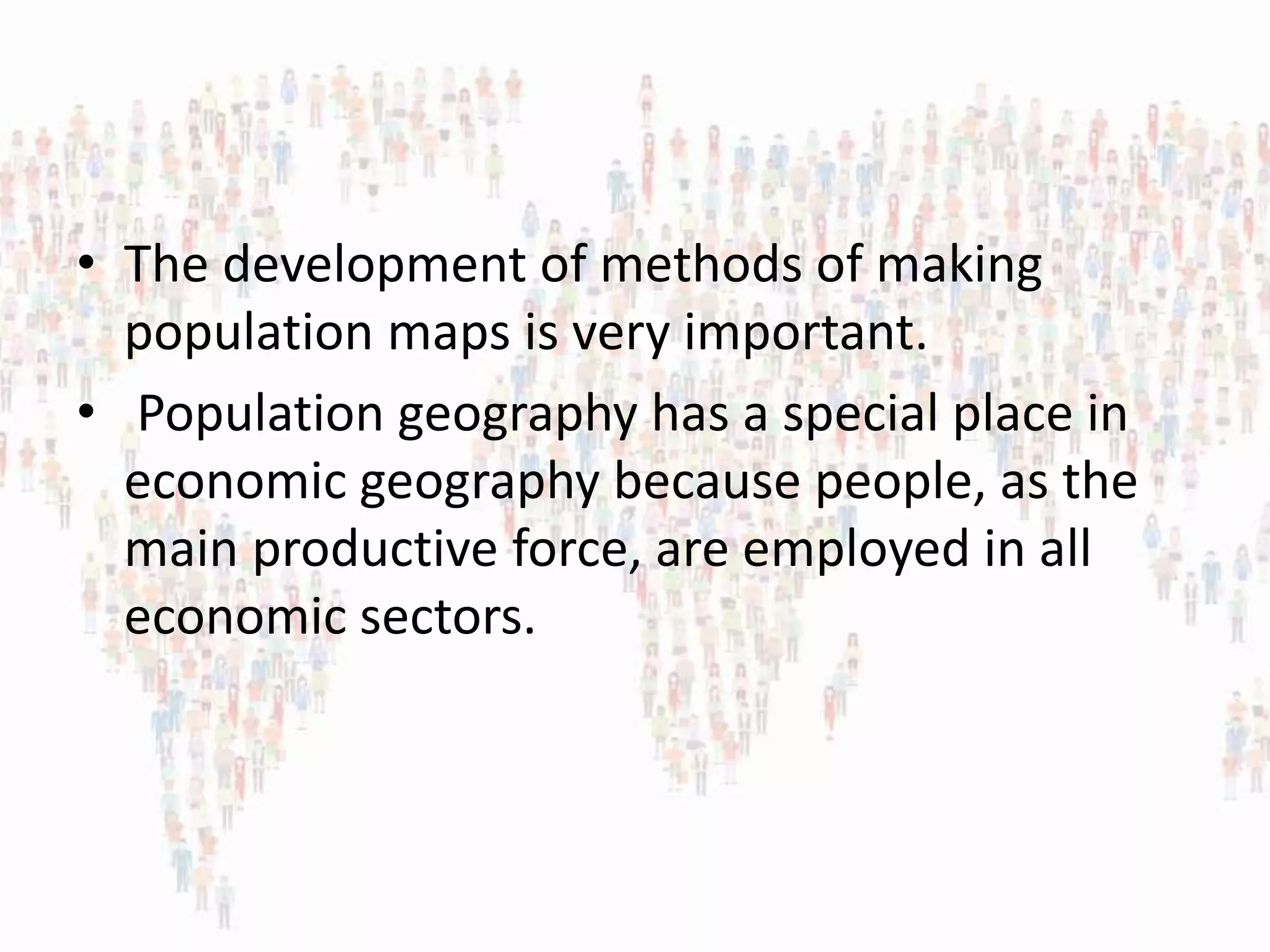population geography introduction | PPTX