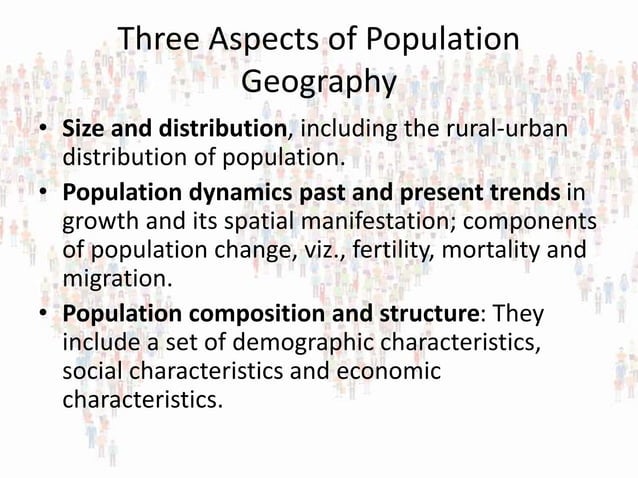 population geography introduction | PPTX | Geography | Science