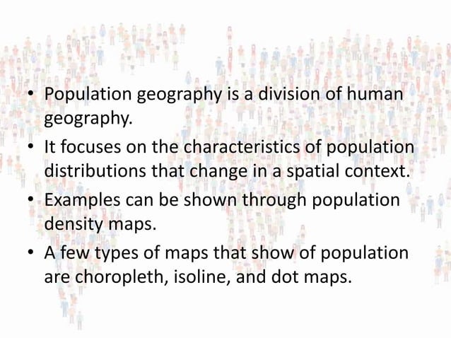population geography introduction | PPTX | Geography | Science