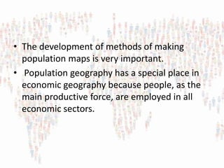 population geography introduction | PPTX | Geography | Science