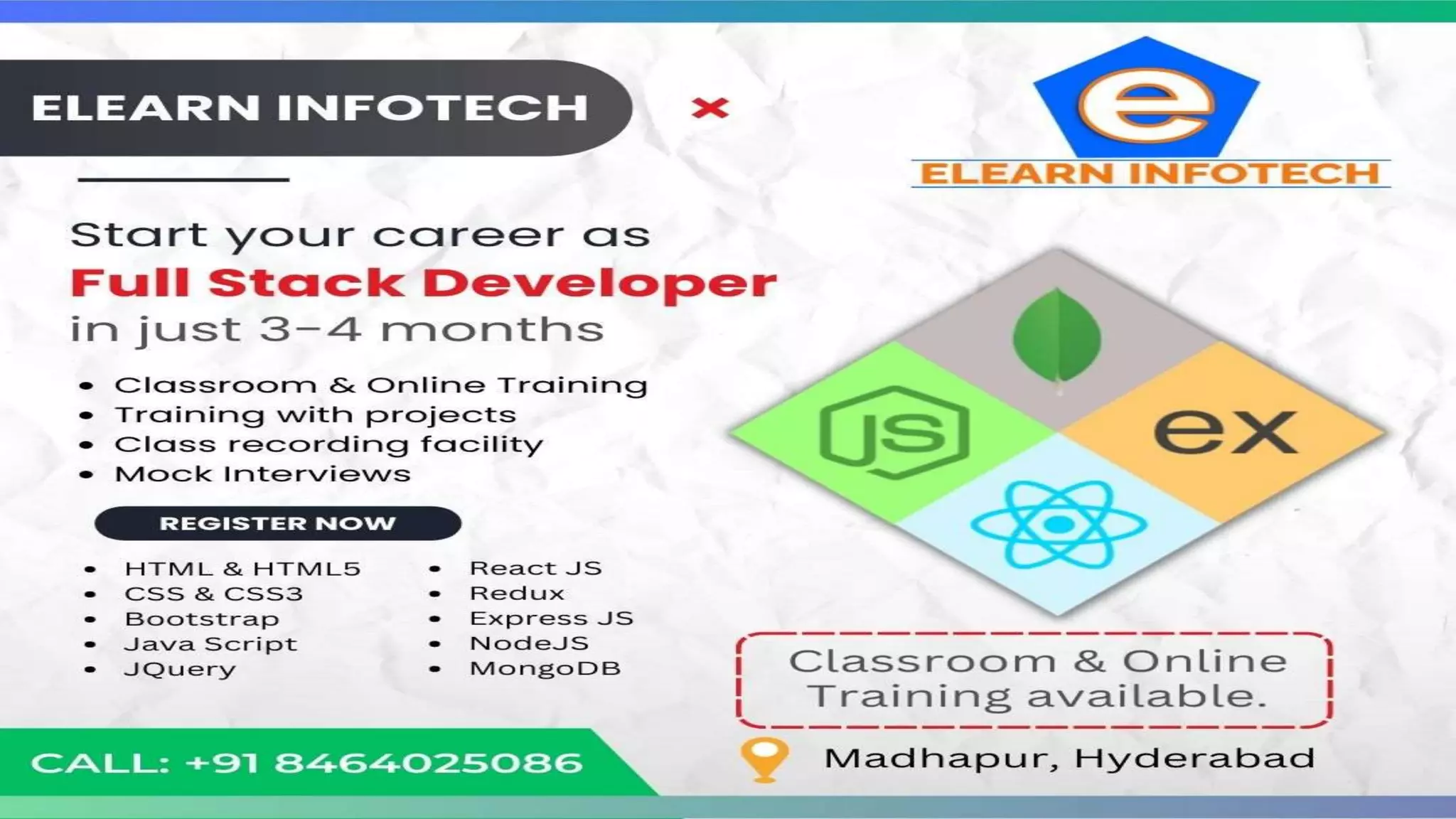 Full stack Course in Hyderabad with projects | PPTX