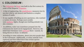 SEVEN WONDERS OF THE WORLD | PPTX