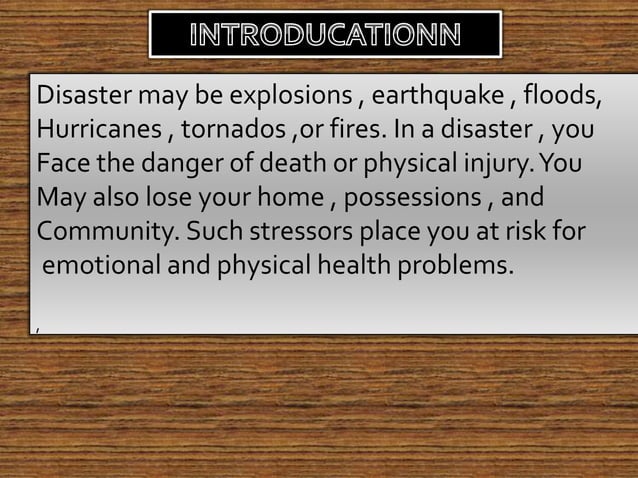 Disaster EVS class 12 th | PPTX