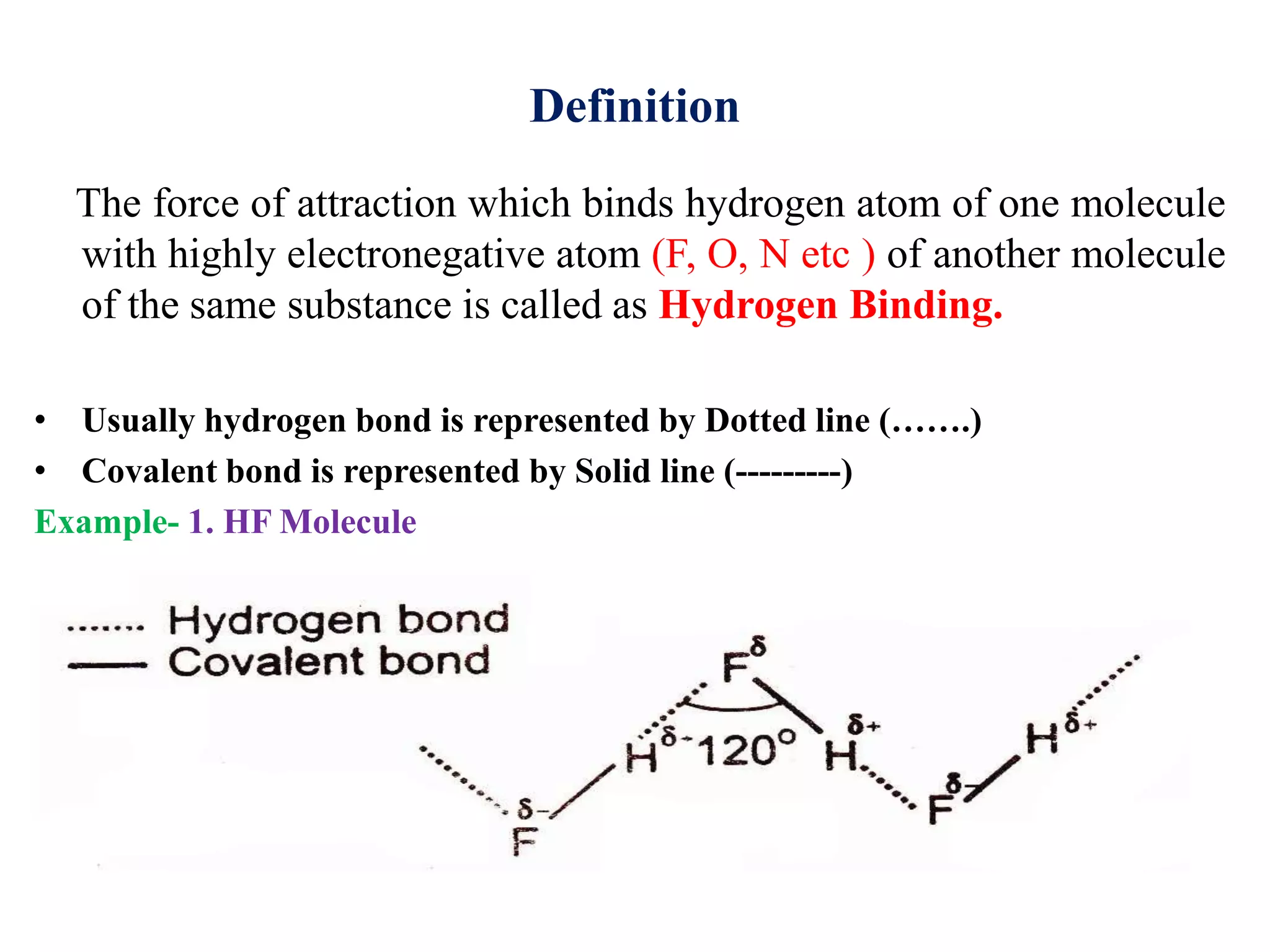 B. Sc Sem IV Hydrogen Bonding | PPT