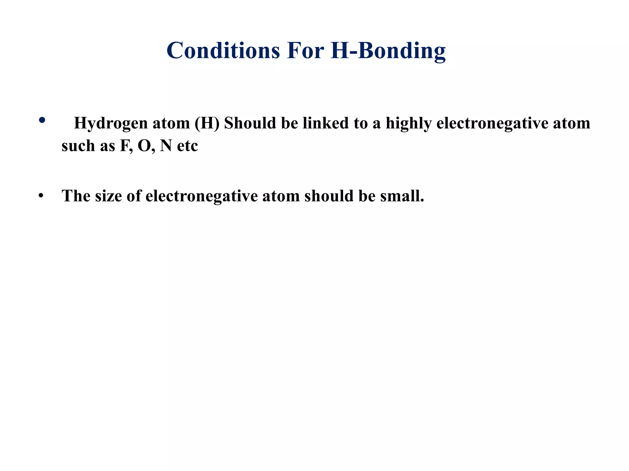 B. Sc Sem IV Hydrogen Bonding | PPT