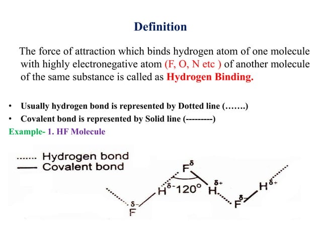 B. Sc Sem IV Hydrogen Bonding | PPT