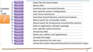 linux boot process ,kernal and file system | PPT