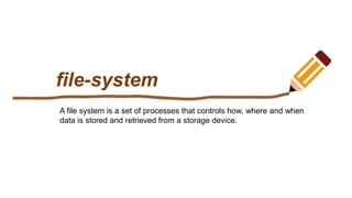 linux boot process ,kernal and file system | PPT