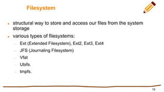 linux boot process ,kernal and file system | PPT