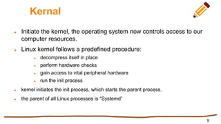 linux boot process ,kernal and file system | PPT