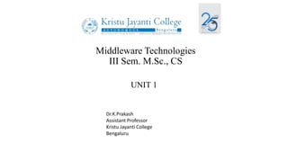 Middleware Technologies | PPTX