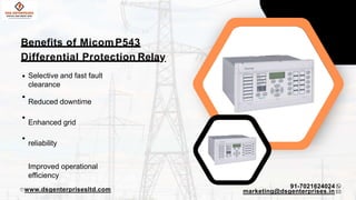 Efficient Power Grid Management with Schneider Micom P543 Differential ...