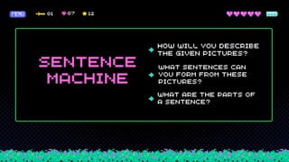 SIMPLE SENTENCES SIMPLE STRUCTURES POWERPOINT | PPTX