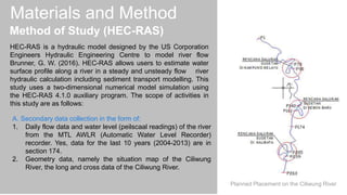 Using Hec Ras For Analysus of Flood Characteristic | PPT