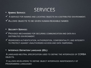 ppt (1).pptx for corba common object resource broker | PPT