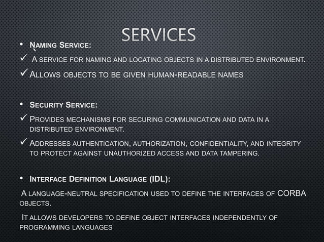 Ppt 1 Pptx For Corba Common Object Resource Broker Ppt