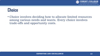 Introduction to Business Decisions and Economic Problem | PPTX