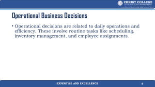 Introduction to Business Decisions and Economic Problem | PPTX
