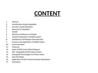 ppt[1].pptx on industrial training on scada and gis | PPT