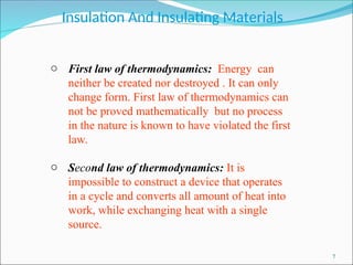 Insulation and Insulating materials..ppt