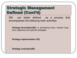 strategic managemet presentation admas university | PPT