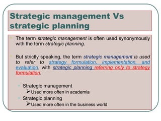 strategic managemet presentation admas university | PPT