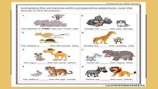 Comparative adjectives in Grade 2 K to 12 curriculum | PPTX
