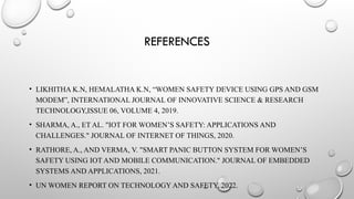 women sefty device project for engineers | PPTX