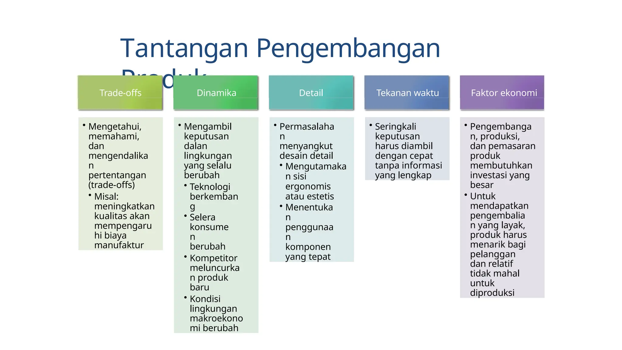 Perancangan dan pengembangan produk presentasi | PPT