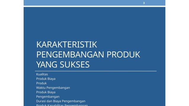 Perancangan dan pengembangan produk presentasi | PPT